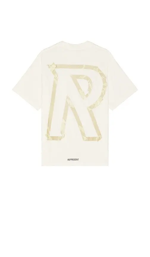 REPRESENT Masking Tape Initial T-shirt In White