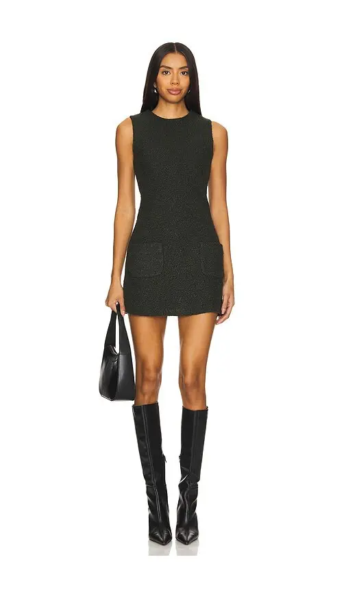 Amanda Uprichard Delia Dress - Dark Green