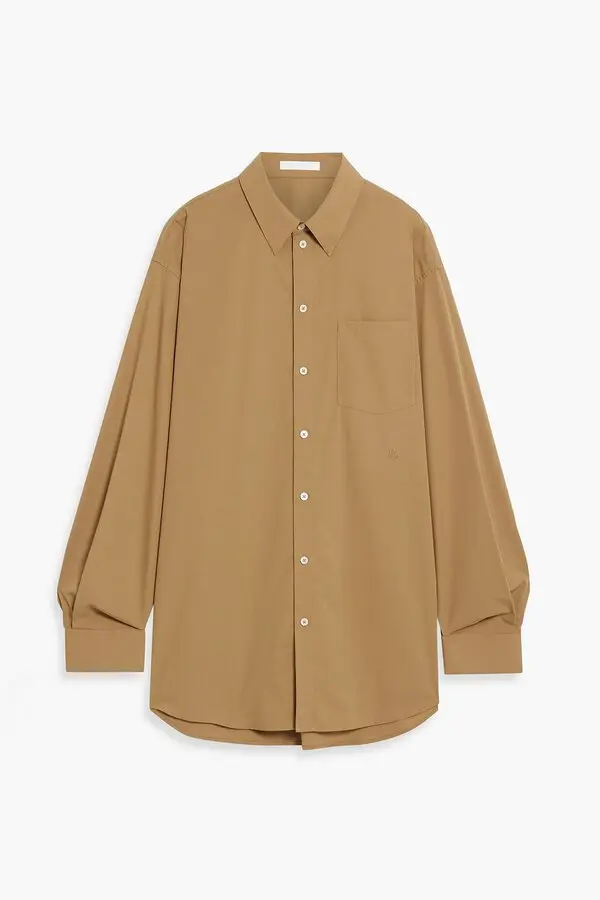 Helmut Lang Oversized Cotton-poplin Shirt - Camel