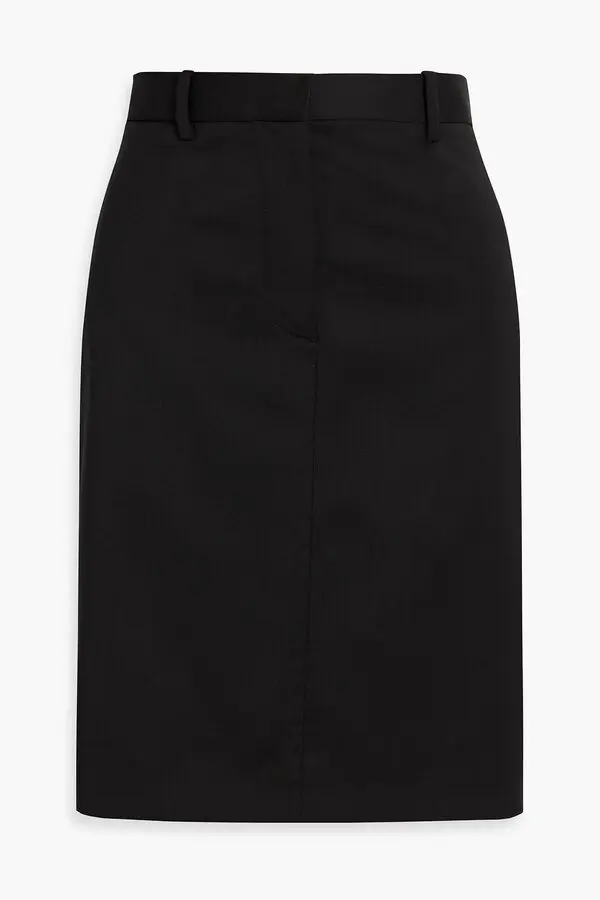 Helmut Lang Wool-twill Skirt - Black