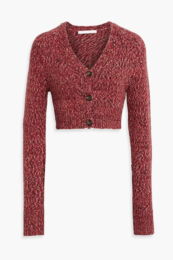 Helmut Lang Cropped Knitted Cardigan