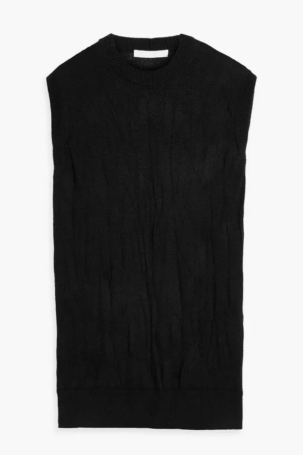 Helmut Lang Jacquard-knit Merino Wool-blend Top
