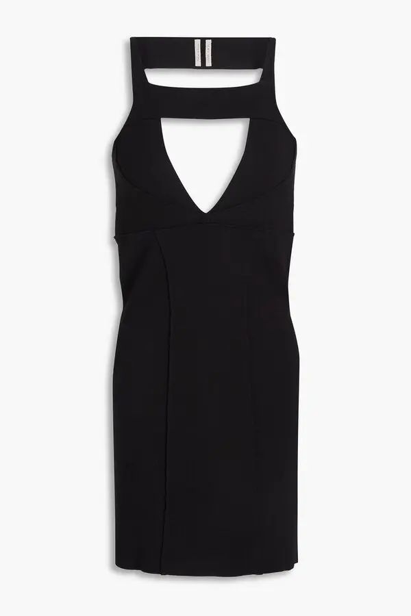 Rick Owens Cutout Stretch-knit Mini Dress