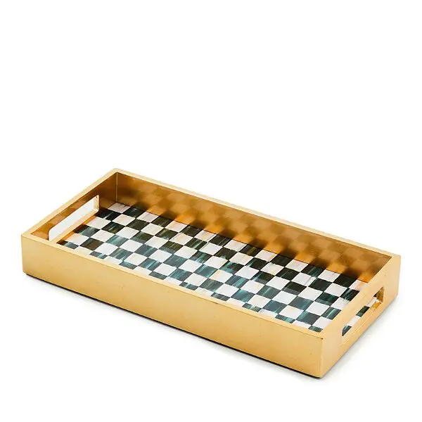 MACKENZIE-CHILDS Courtly Check Lacquer Vanity Tray