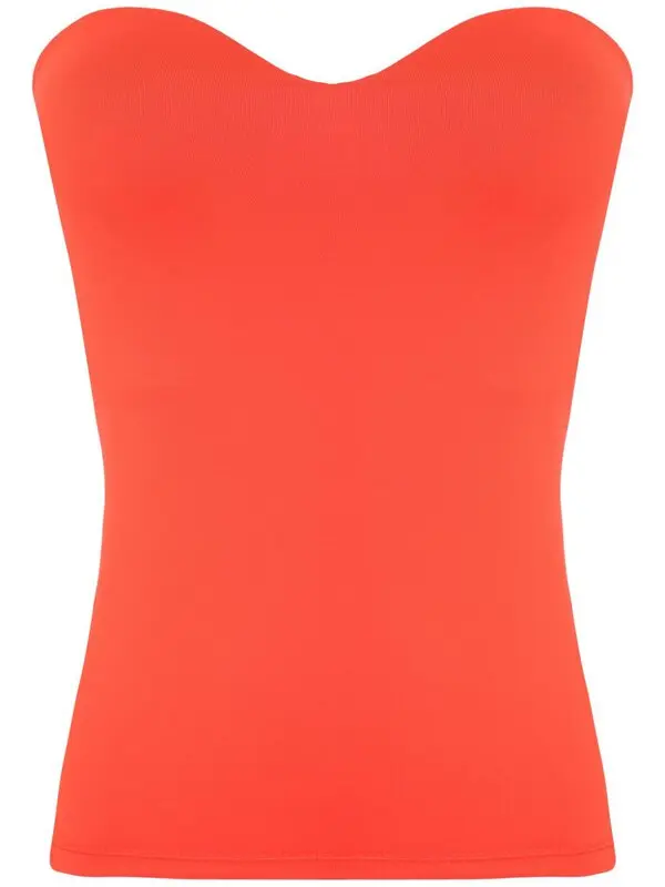 AMIR SLAMA Strapless Top - Orange