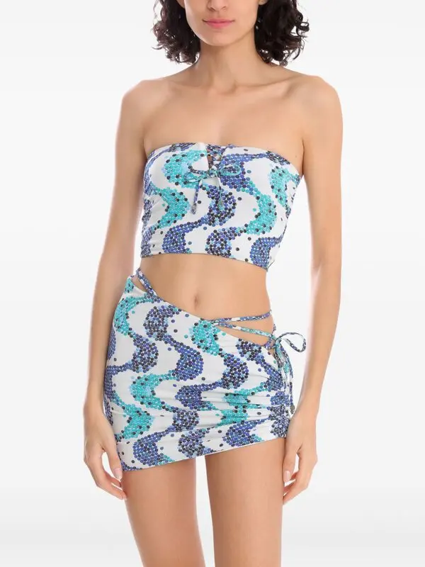 AMIR SLAMA Ruched Mini Skirt