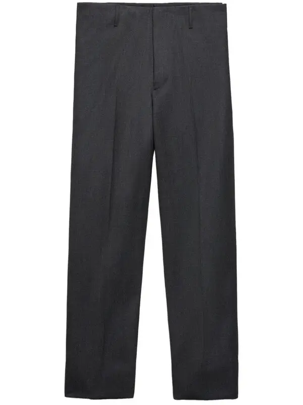 Prada Tailored Wool Trousers - Grey