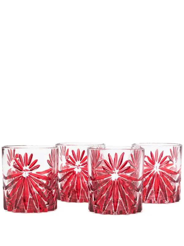 LES-OTTOMANS Stars Glasses - Red