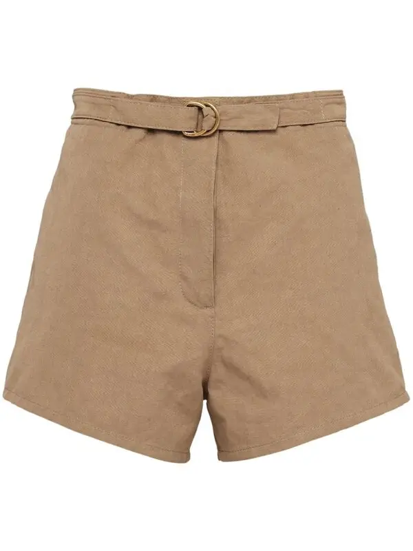 Prada Panama Shorts - Brown