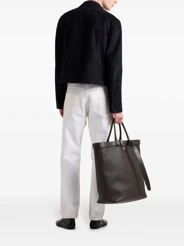 Prada Suede Blouson Jacket - Blue