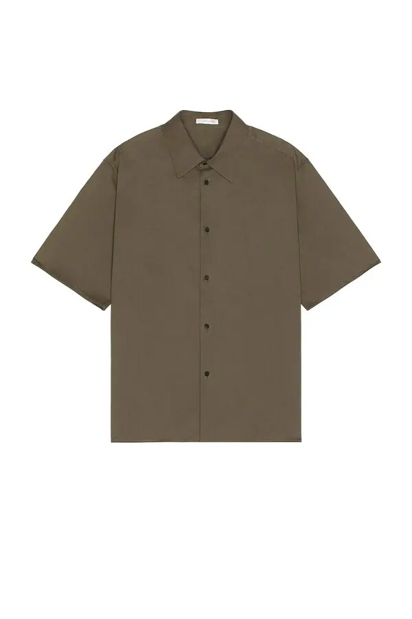 THE ROW Patrick Shirt In Brown - Khaki