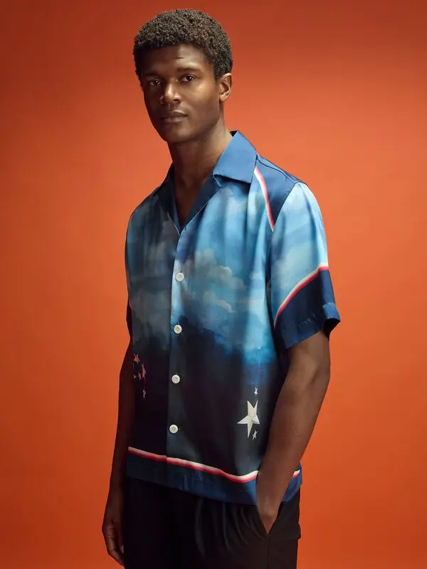 REISS X Mclaren F1 Team Austinx Mclaren F1 Team Mclaren F1 Austin Exclusive Cuban Collar Shirt