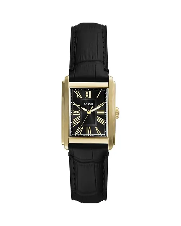 Fossil Carraway Strap Watch - Black