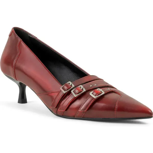 VAGABOND SHOEMAKERS Lykke Kitten Heel Pumps - Red