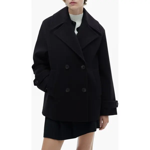 Mango Double-breasted Coat