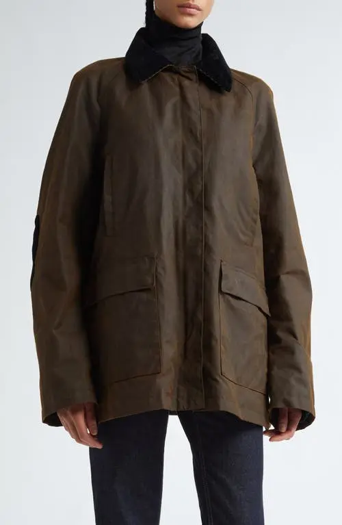 TOTÊME Country Waxed Organic Cotton Chore Jacket - Bark