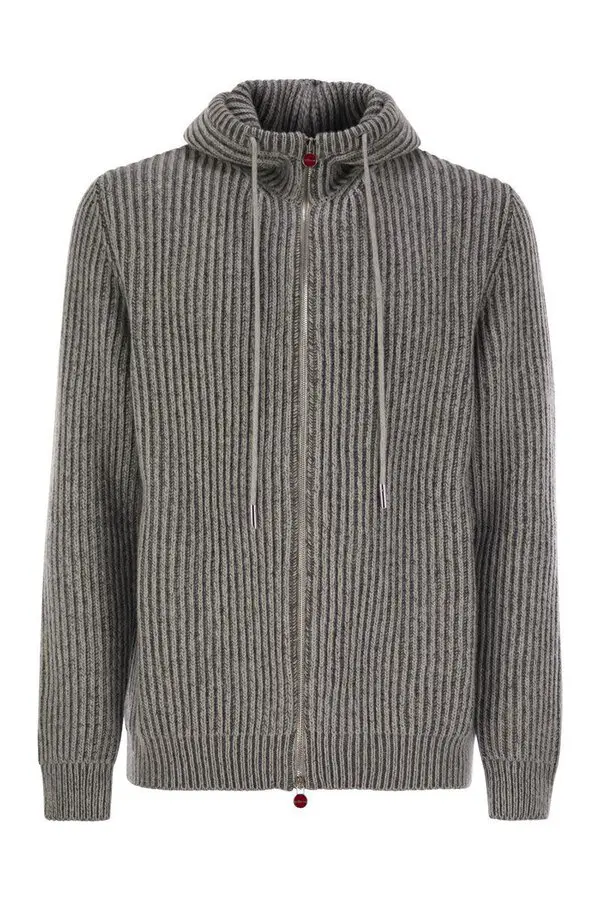 Kiton Plush Cut Cashmere Jacket - Grey