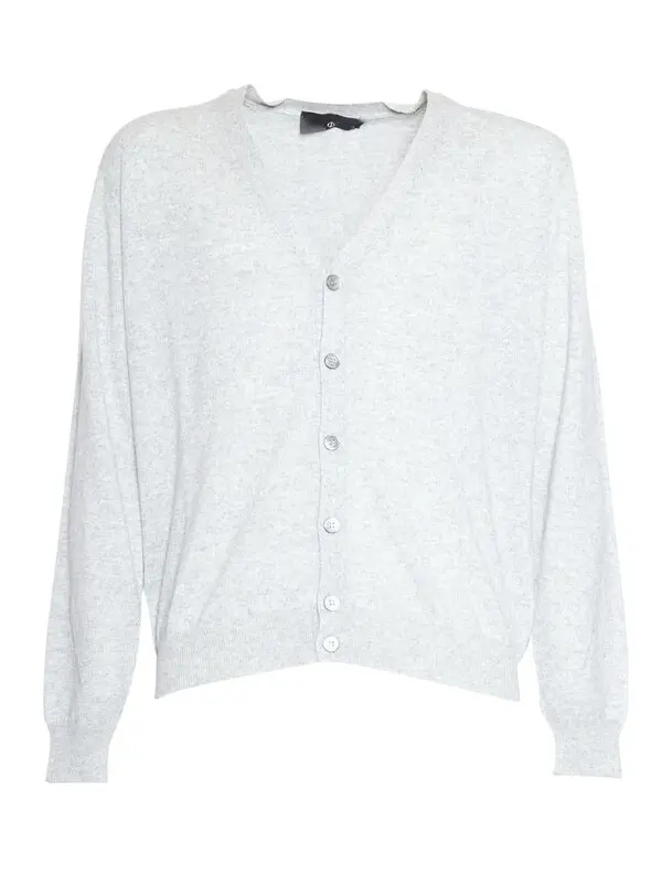 PHI FDL Wool And Cashmere Cardigan - Gray