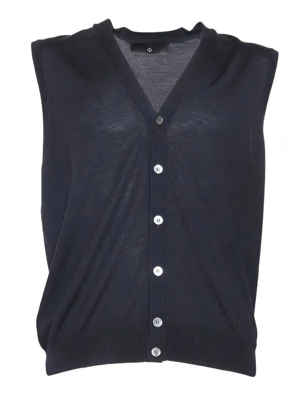 PHI FDL Merino Wool Vest - Blue