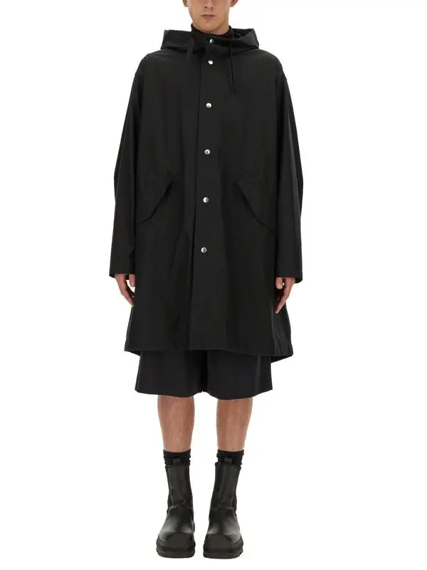 JIL SANDER Parka With Logo - Black