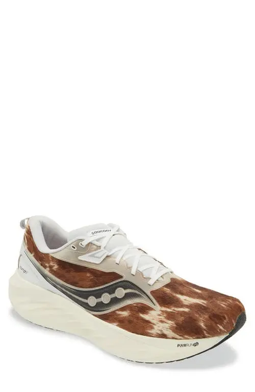 Saucony X Triumph 22 Brindle Sneakers - Chocolate/ White