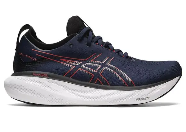 Asics Gel-nimbus 25 Sneakers - Midnight/electric Red