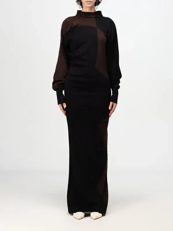 Philosophy Di Lorenzo Serafini Long Sleeve Knit Dress In Black - 65% Off |  Editorialist