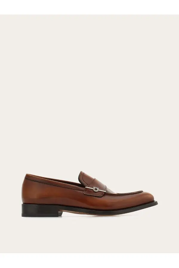 FERRAGAMO Penny Loafer With Gancini Ornament