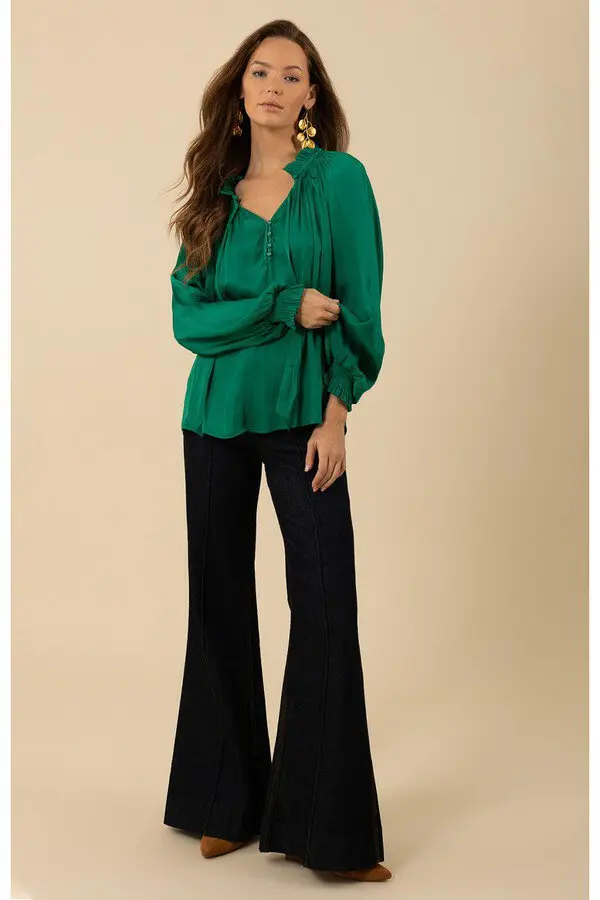 Hale Bob Sarai Solid Top - Green