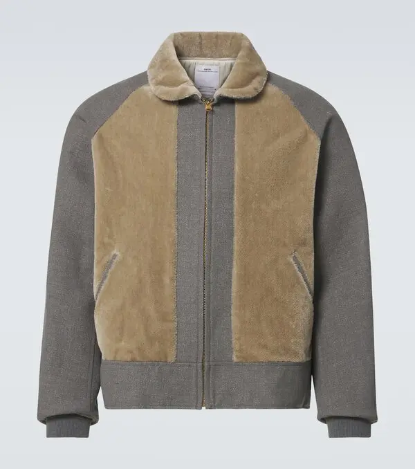 Visvim Mackenzie Wool And Linen Jacket - Grey