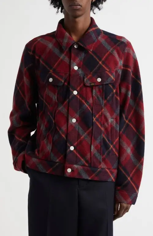 UNDERCOVERISM Check Wool Blend Mosser Jacket