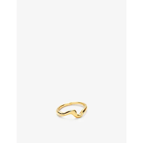 MISSOMA Molten Wave 18ct -plated Sterling Silver Ring - Gold