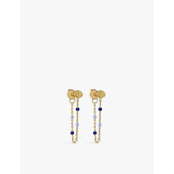ENAMEL COPENHAGEN Lola Pearl Drop Earrings - Marine