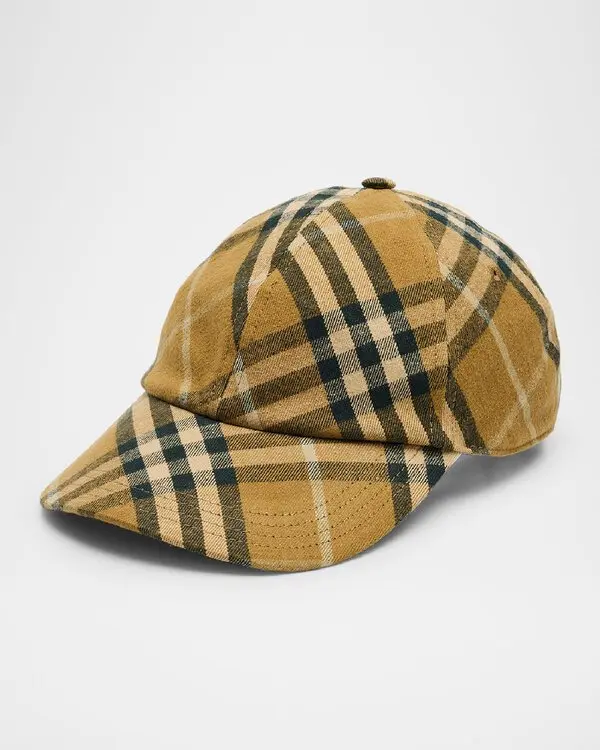 burberry cotton camp cap Burberry Cotton Baseball Cap - Camp Ip Check | Editorialist main image 3
