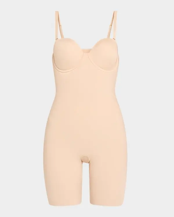 Wacoal Red Carpet Full-cup Thigh Shaper Bodysuit - Sand