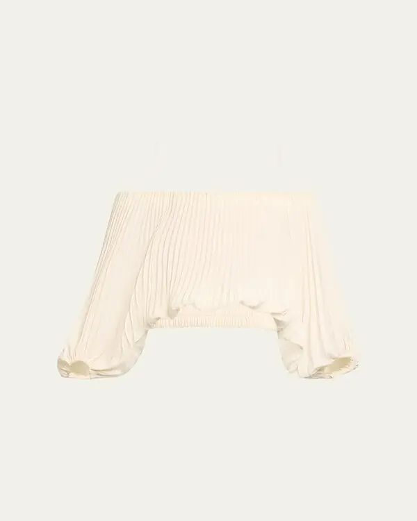 A.L.C. Sienna Pleated Top - Whisper