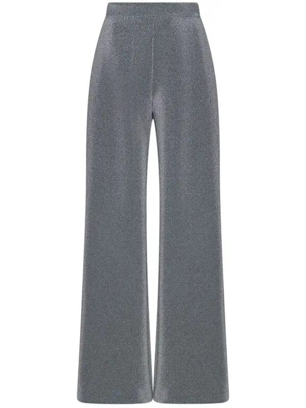 Rosetta Getty Metallic Straight-leg Trousers