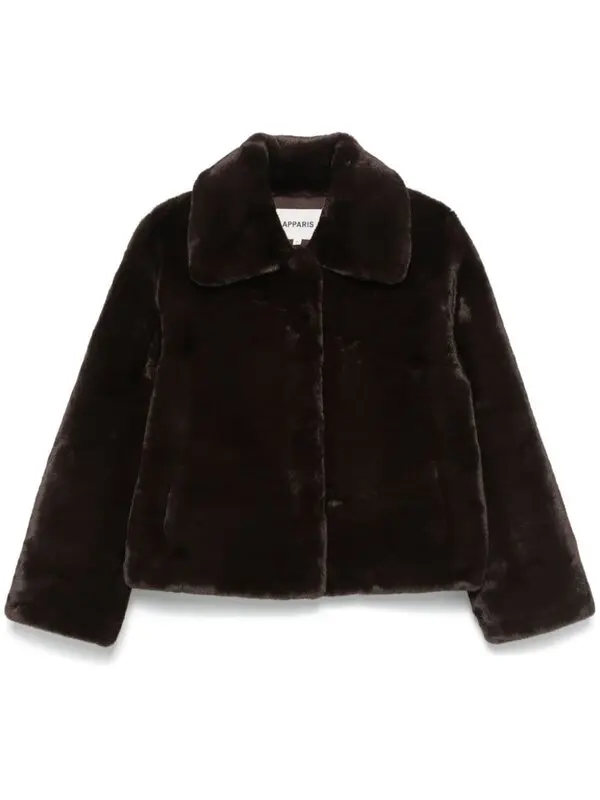 Apparis Elis Faux Fur Jacket - Brown