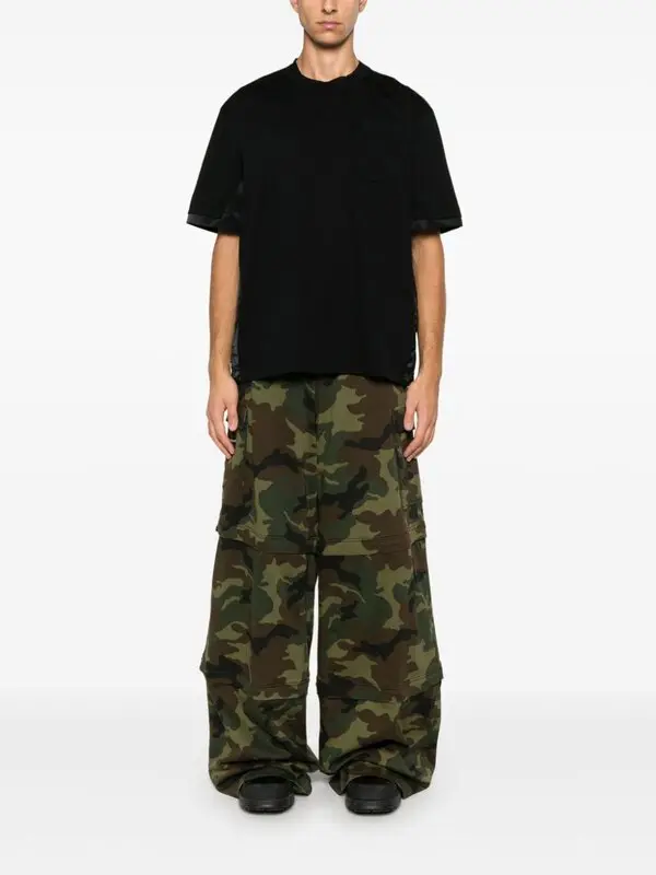 Sacai Cotton Jersey T-shirt - Black
