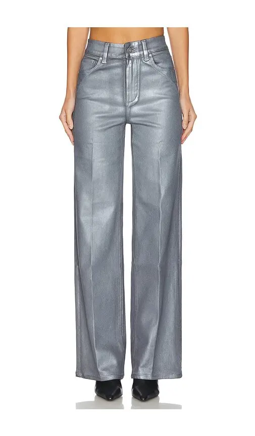 Paige Sasha Wide Leg Metallic Jeans