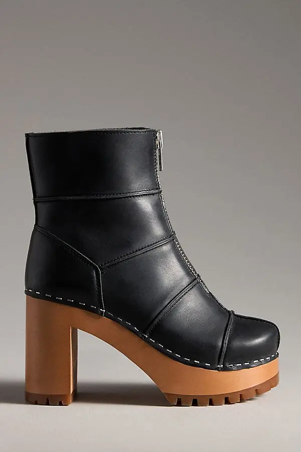 SWEDISH HASBEENS Rough Stitched Ankle Boots