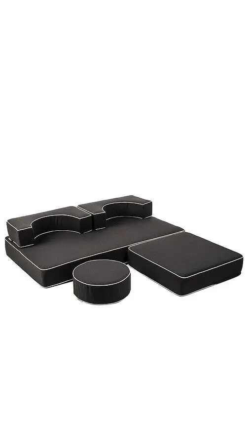 BUSINESS & PLEASURE Modular Pillow Stack In Black - Riviera Black