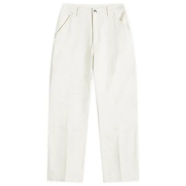 Moncler Canvas Carpenter Trousers - White