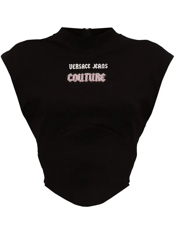 Versace Sleeveless Top - Black