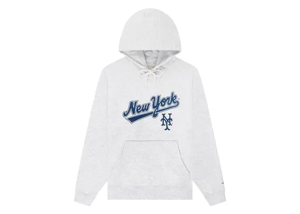 Aimé Leon Dore X New York Mets Logo Hoodie - Grey