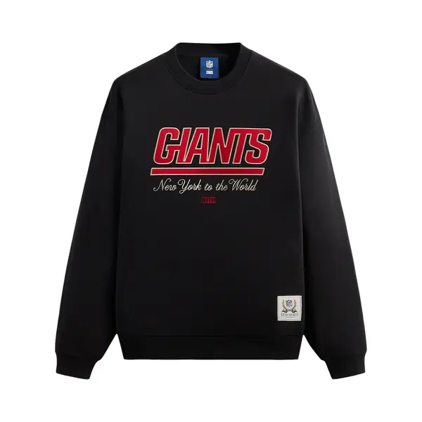 Kith For The Nfl: Giants Nelson Vintage Crewneck - Black