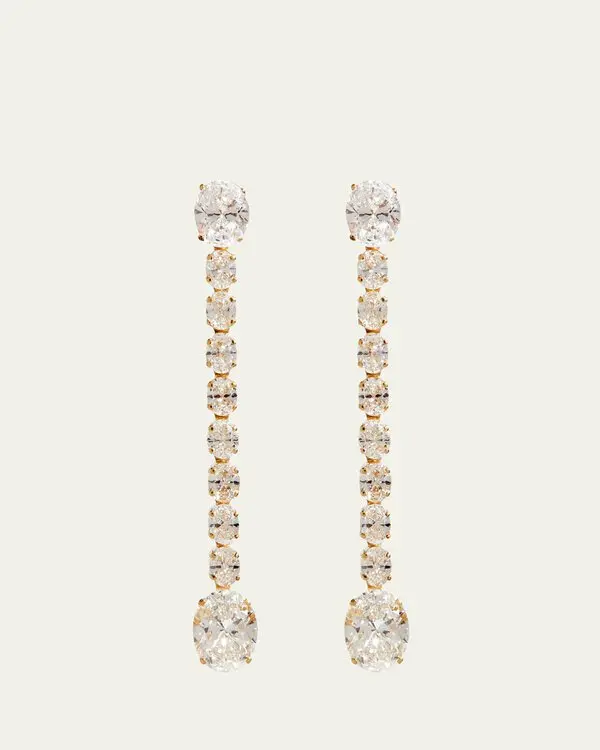 KENDALL ROW 14k Lab Grown Diamond Dangle Earrings - Gold