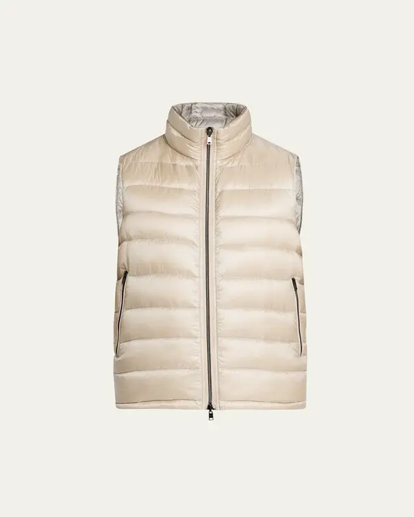 Herno Reversible Padded Vest - Beige