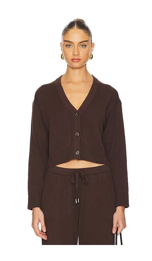 Simkhai Cardigan - Chocolate | Editorialist