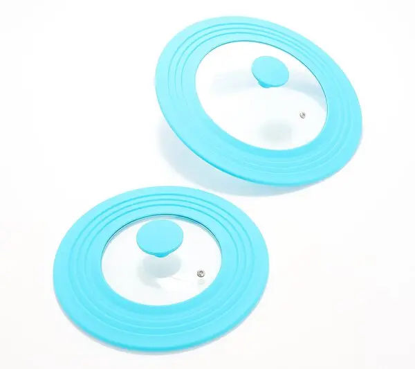 KOCHBLUME S/2 Medium And Large Glass & Silicone Universal Lids